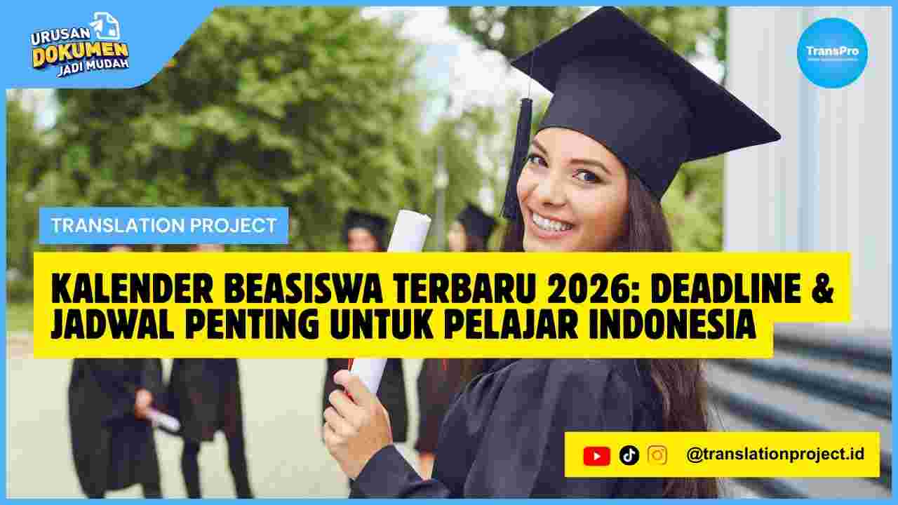 Kalender Beasiswa Terbaru 2026 - Translation Project